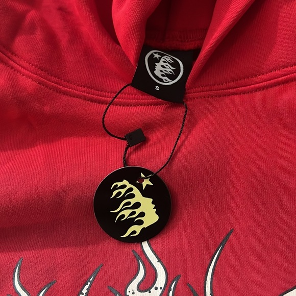 Hellstar | Sweaters | Hell Star Red Faded Hoodie | Poshmark